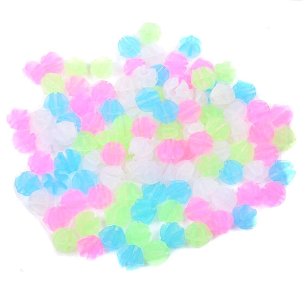 UPSTORE 1Pack(36PCS) Colouful Plastic Bike Wheel Spokes Beads Bicycle Clip Wire Beads Luminous Cute Biking Accessories Spoke Decorations Cool Cycling Gear Gift for Kids