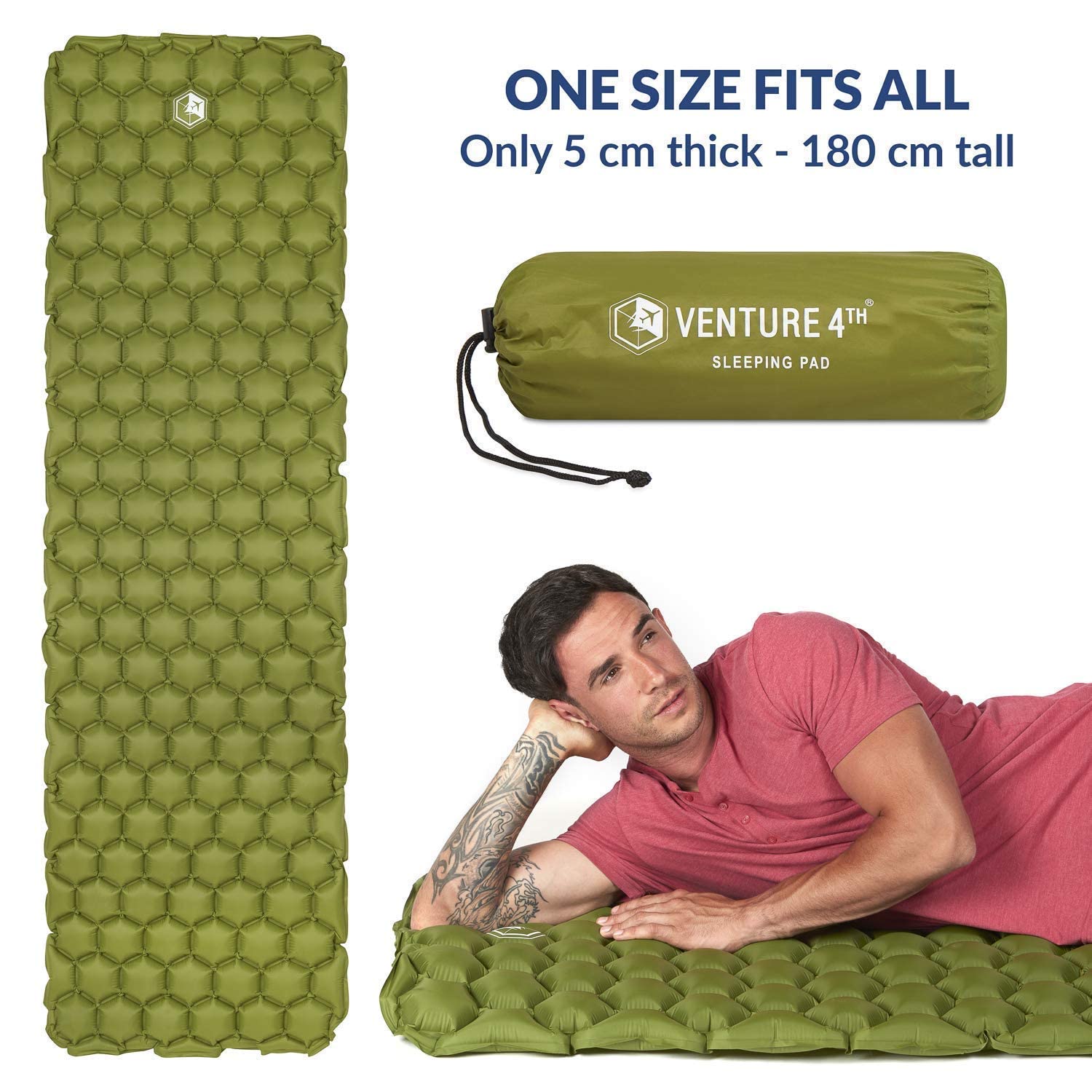 VENTURE 4TH Backpacking Warm Sleeping Bag with Ultralight Sleeping Pad for Adults & Kids β Ideal for Hiking, Camping & Outdoor Adventures