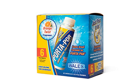 Walex Porta-Por PPOR46PACK 6 Pack 4oz. Liquid Black Holding Tank Deodorizer