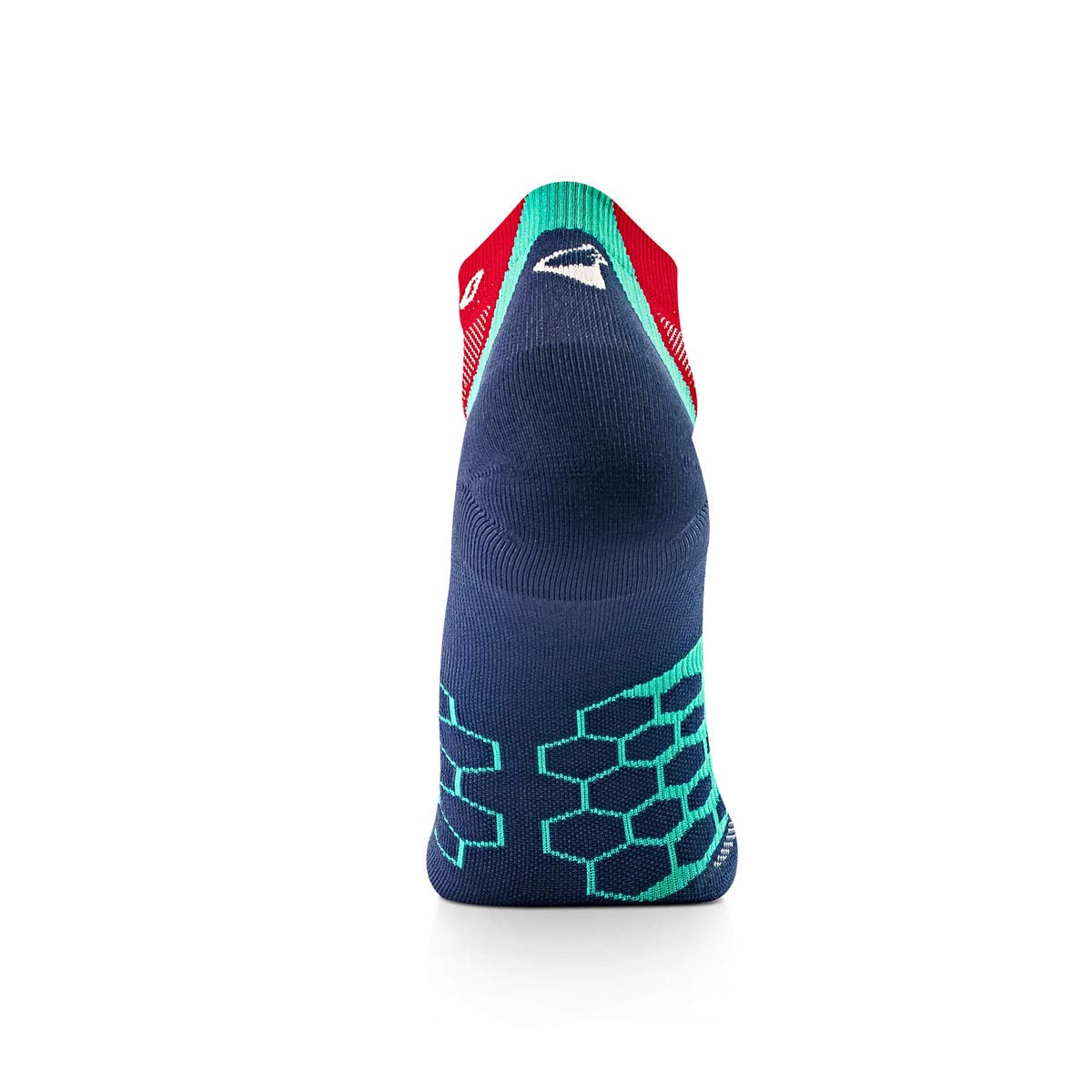Thirty48 Performance Compression Low Cut Running Socks for Men and Women | More Compression Where Needed ([3 Pair] Red/Blue, Medium - Women 7-8.5 // Men 8-9.5)