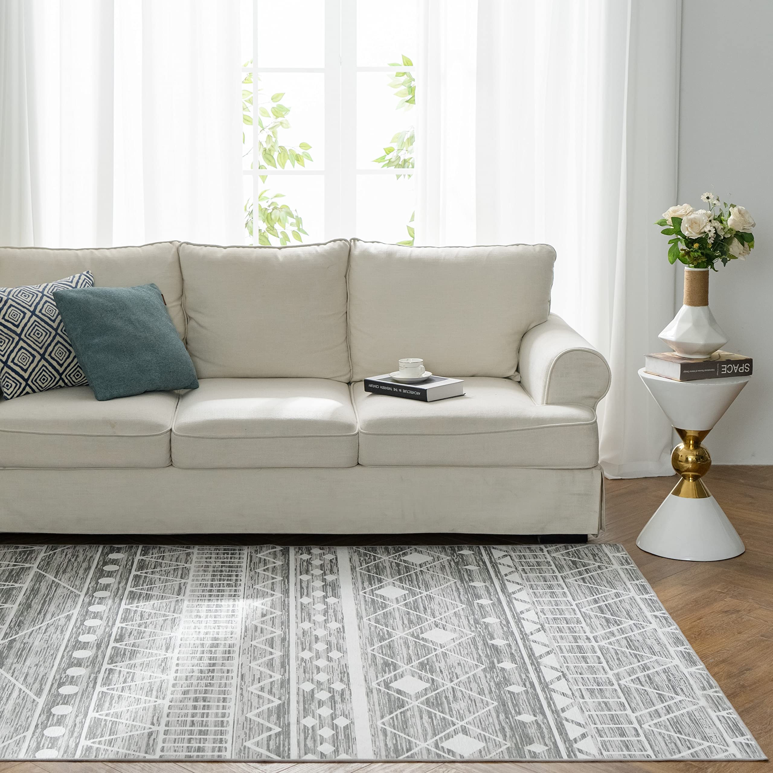 Syalife USI002, USI002, USI002, USI002, USI002, USI002, USI002, USI002, USI002 Area Rug 5' x 7' Grey-Bx03, ʷ¸ˠˆ̝´-Bx03, ǁ°È‰²-Bx03, ǁ°È‰² - Bx03, Gris-Bx03, אפור Bx03, Cinza - Bx03, رÙ…ادÙš-Bx03, Grau-Bx03