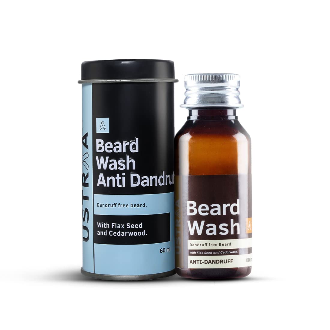 Ustraa Beard Wash Anti-Dandruff | Helps fight beard dandruff, Thick Foam Formula for Full Beard, With Prickly Pear Cactus Extract, No Post-wash Dryness, Sulphate-Free Beard Shampoo