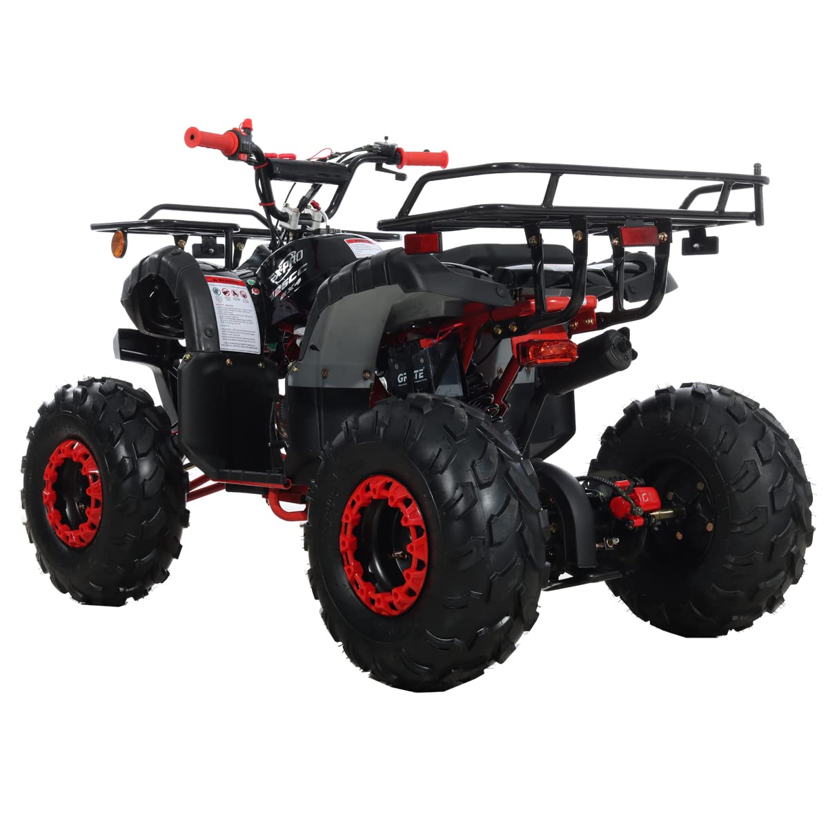 X-PRO 125cc ATV with Automatic Transmission w/Reverse, Big 19"/18" Tires! (Black, Factory Package)