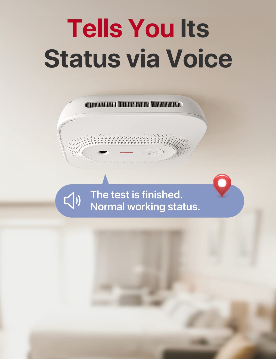 X-Sense Battery Powered Combination Smoke and Carbon Monoxide Detector with Voice Location, Wireless Interconnected Smoke Detector Carbon Monoxide Detector Combo, Model XP02-WR, 6-Pack