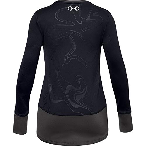 Under Armour Coldgear Novelty Long Sleeve T-shirt, Black (002)/White, Youth Small