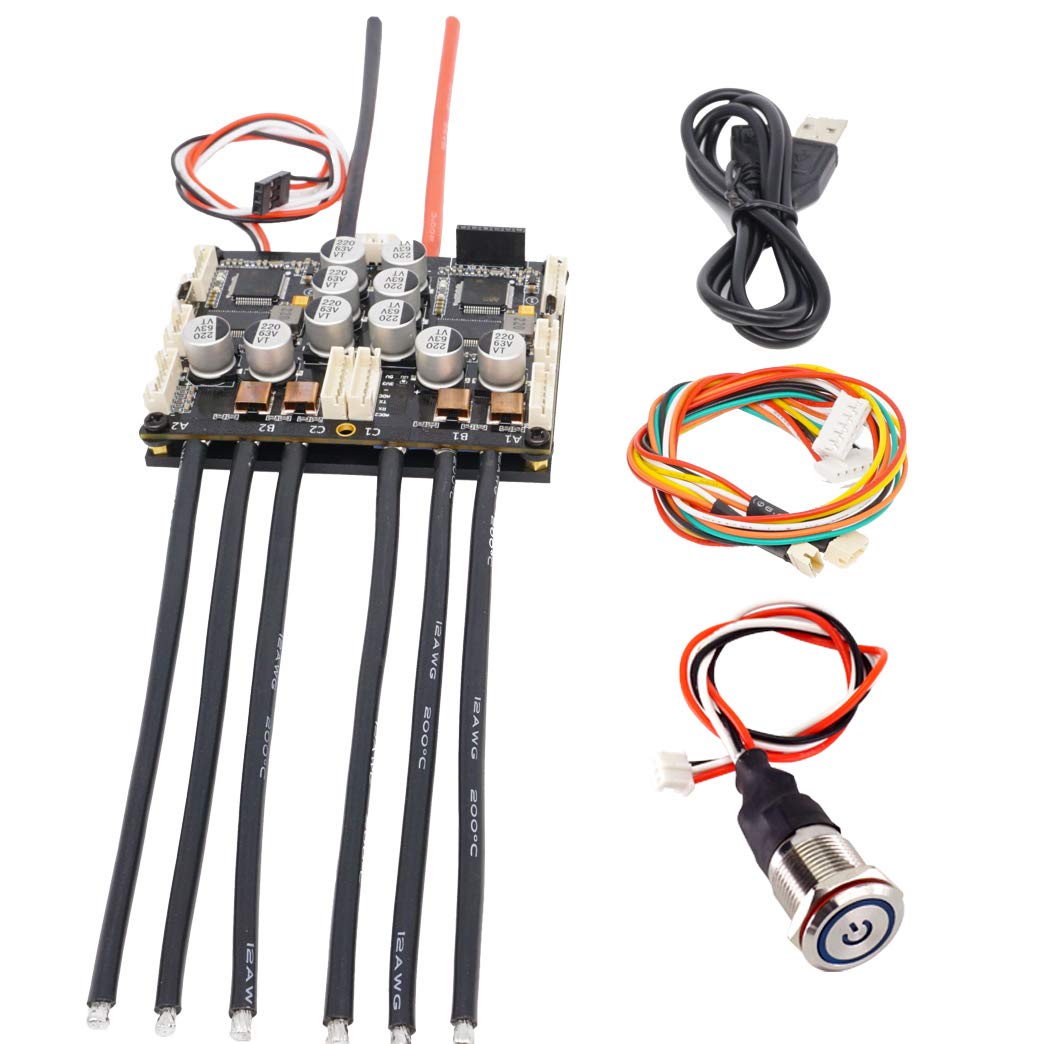 TOLINE Flipsky Dual FSESC4.20 Plus (Based on VESC) with Anodized Aluminum Heatsink, ESC Skateboards Hardware, E-Bike, Longboards Skateboarding Retrofit Accessories