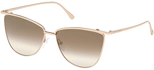Tom Ford Cat Eye Sunglasses TF684 Veronica 28G Gold 58mm FT0684