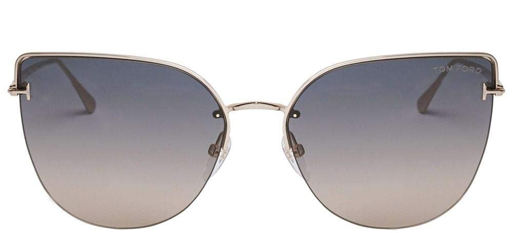 Tom Ford FT0652 28B Shiny Rose Gold FT0652 Cats Eyes Sunglasses Lens Category 2