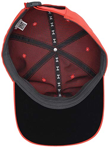 Under Armour Men's Baseline Cap, Rush Red (820)/Pitch Gray, One Size Fits all