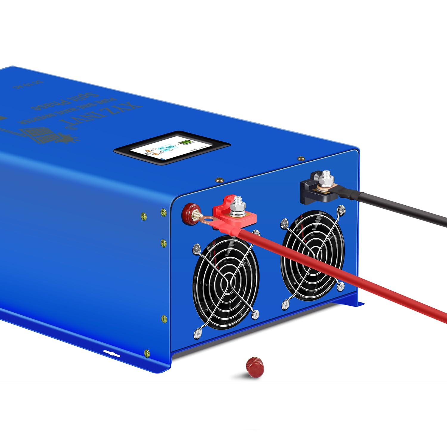 XYZ INVT 3500W 120/240V Split Phase Pure Sine Wave Off-Grid 7000W Peak Inverter 24V DC to AC Output for Solar Systems