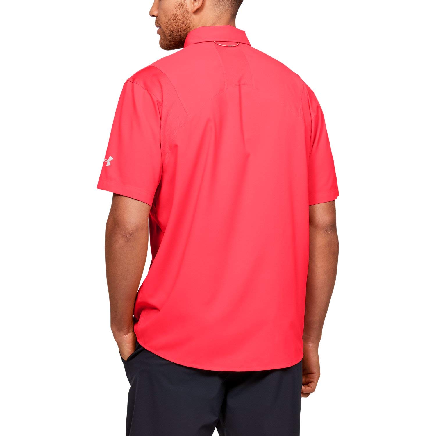 Under Armour Tide Chaser 2.0 Fish Short Sleeve T-shirt, Rush Red (820)/Mod Gray, X-Large