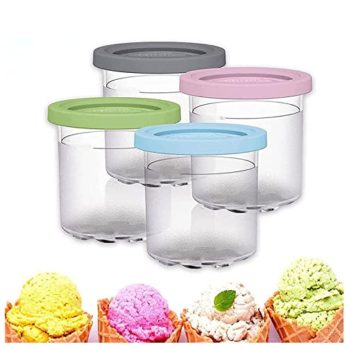 TONONE Creami Deluxe Pints, for Ninja Kitchen Creami, Icecream Container Reusable,Leaf-Proof Compatible NC301 NC300 NC299AMZ Series Ice Cream Maker