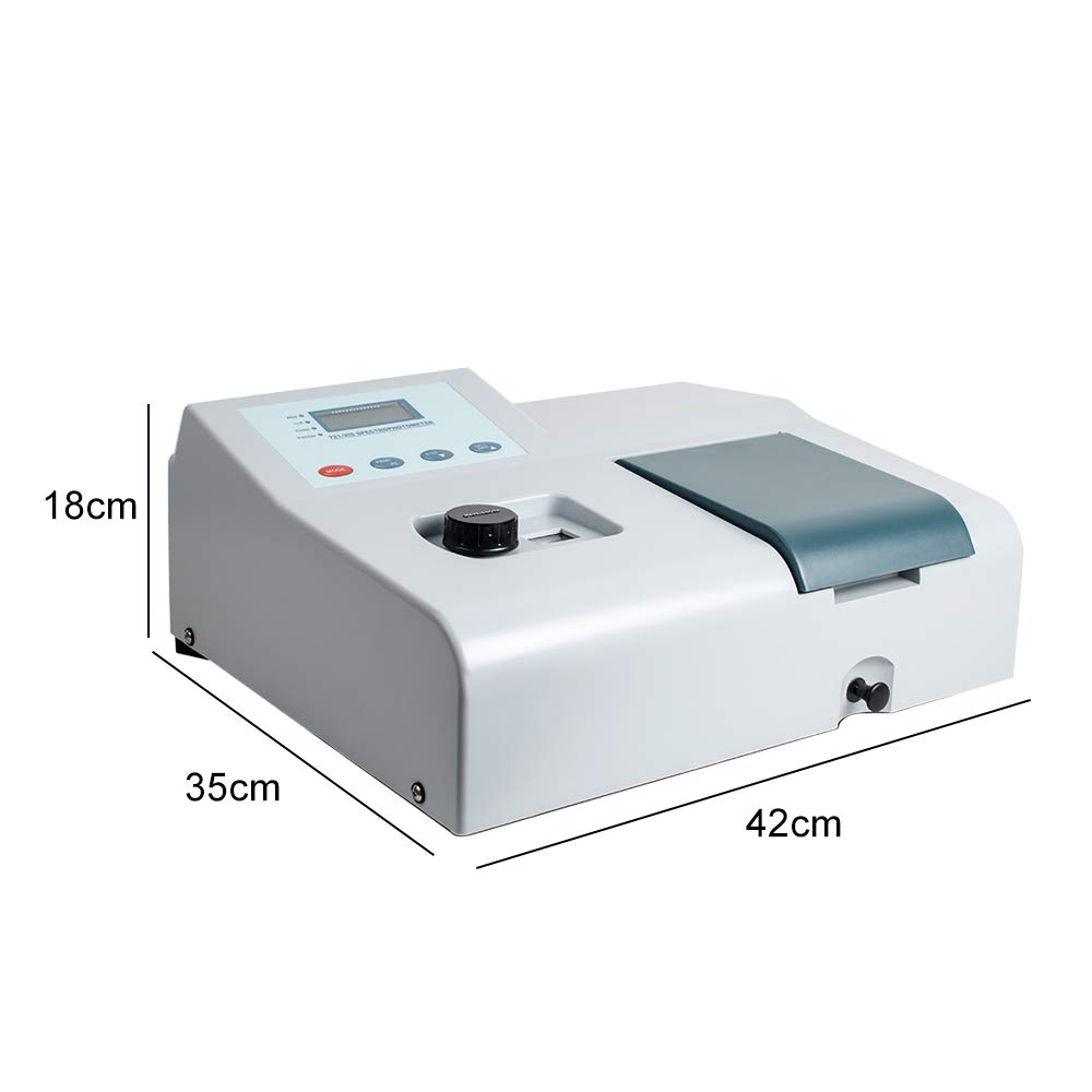 Vis Spectrophotometer vinmax 721 LDC Digital Lab Visible Spectrophotometer 350-1020nm Lamp Lab Equipment New (Shipping from USA)
