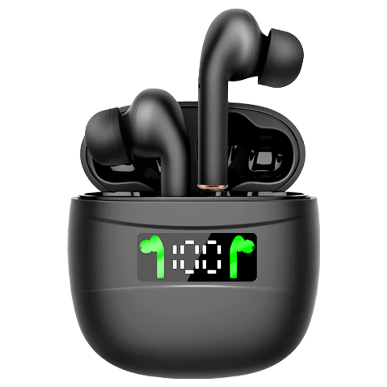 Wireless Earbuds True Bluetooth Ear Buds with Mic Bluetooth 5.2 in-Ear Wireless Headphones Hi-Fi Stereo IP7 Sweatproof Wireless Earphone ENC Noise Cancelling 35 Hours Playtime for iPhone Samsung