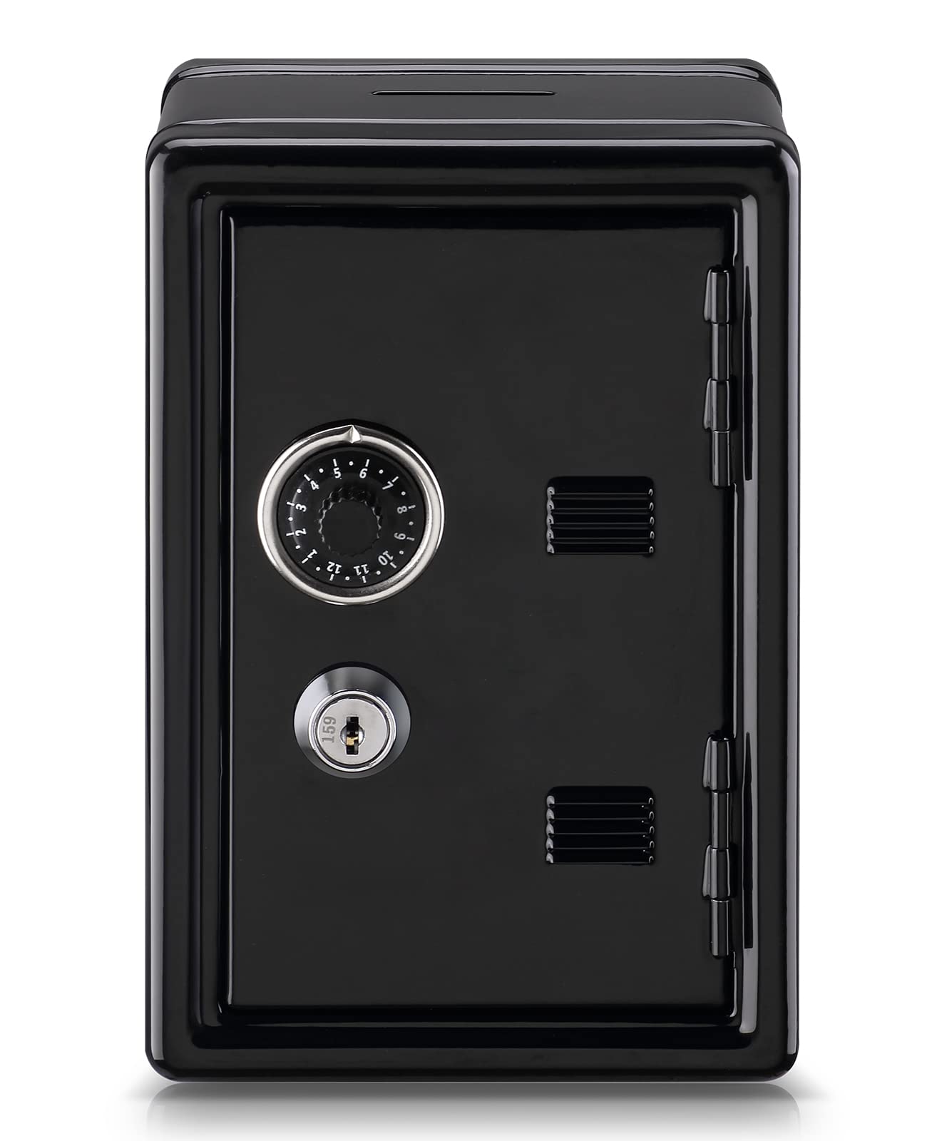 Younion Money Safe and Cash Lock Box, Mini Size Security Safe Box for Money Jewelry and valuables, 4.6"x 4.2"x 6.9" Pink