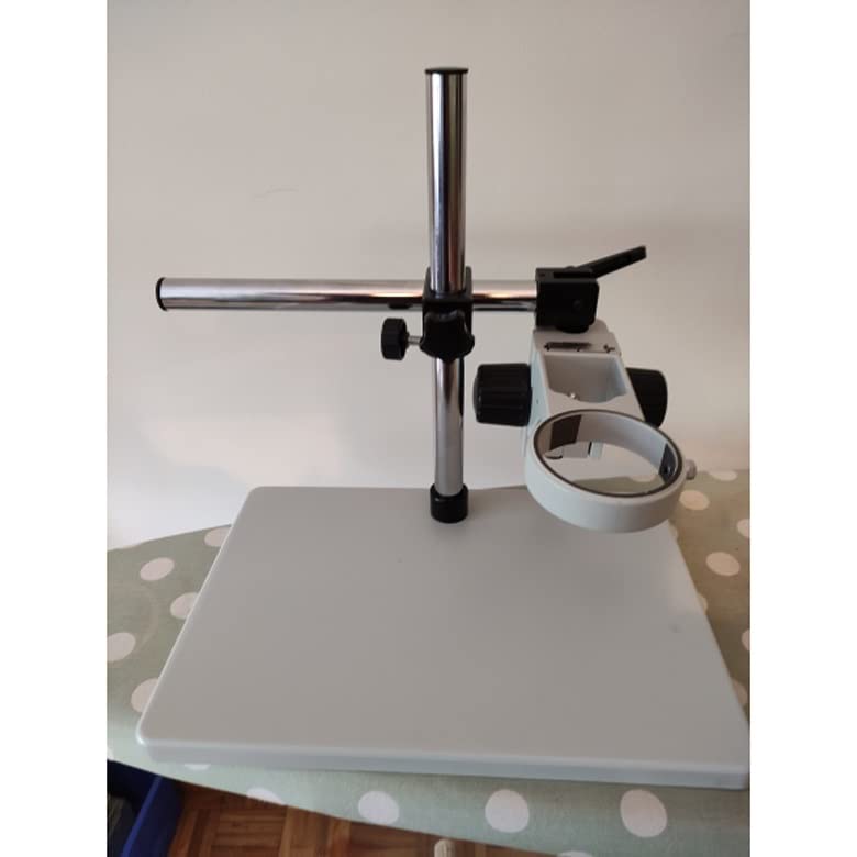 YUTR Industrial Binocular Trinocular Microscope Camera Stand Holder Arm Bracket 76mm Universal 360 Rotating Maintenance Workbench (Color : E, Size : 375 * 255MM)