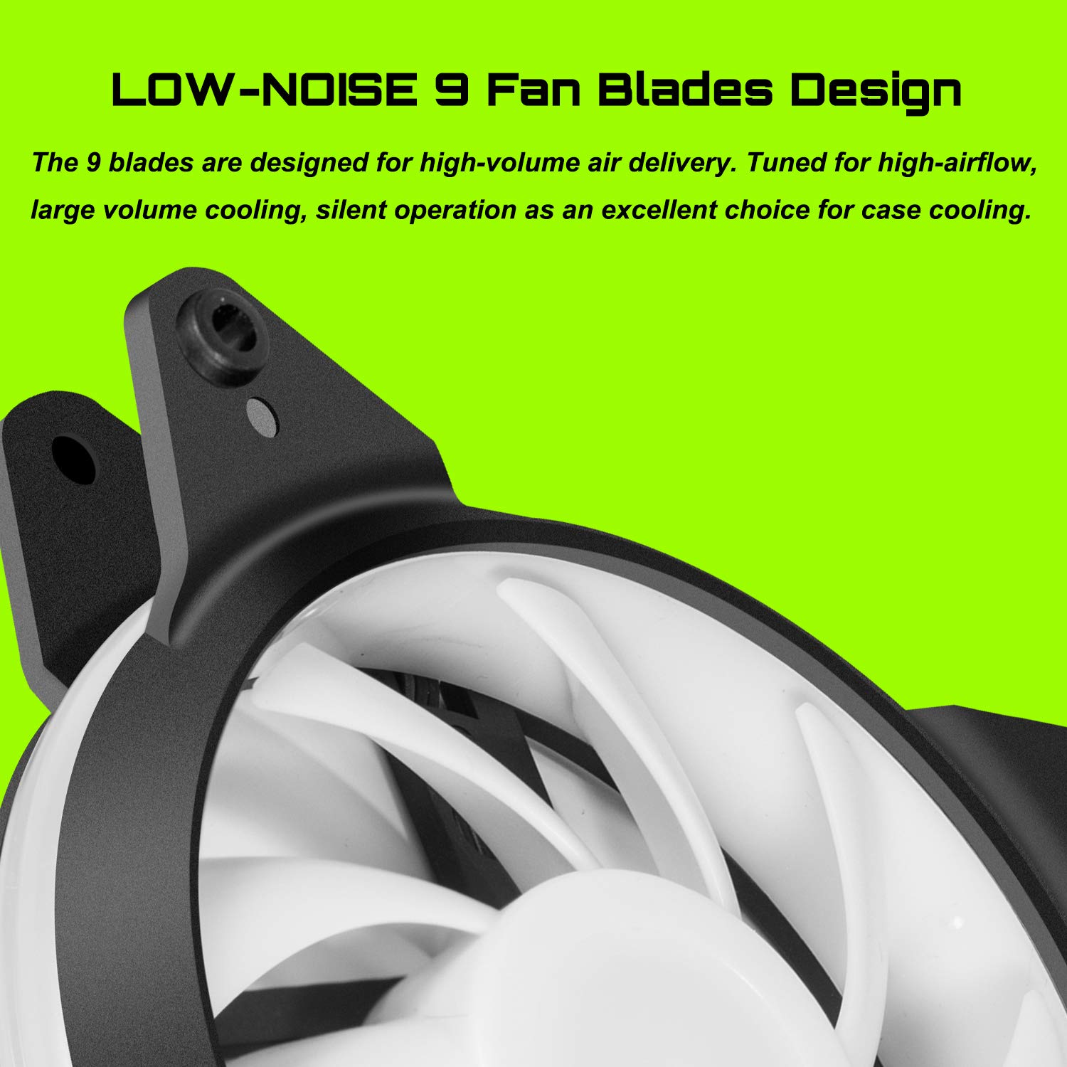 upHere 120mm 4-Pin PWM Rainbow LED Effect Case Fan for PC Cooling,Computer Cases, CPU Coolers,Water Cooler and Radiators Ultra Quiet,3-Pack,T4CF4-3