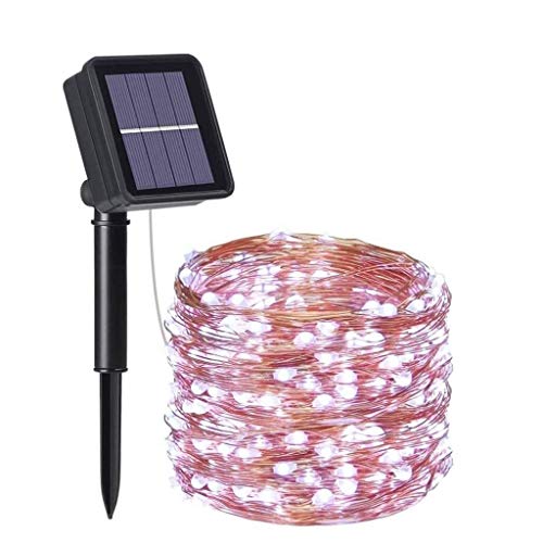 ZBM--ZBM Solar Lights Outdoor,8 Modes Solar Garden Lights, 5m/10m/20m Copper Wire Solar String Lights, Waterproof For Christmas, Halloween, Tree, Garden, Home, Wedding, Pathway, Party Fairy Lights fai