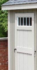 USA Made Shed Transom Window 10" x 30" White Flush Tempered Glass