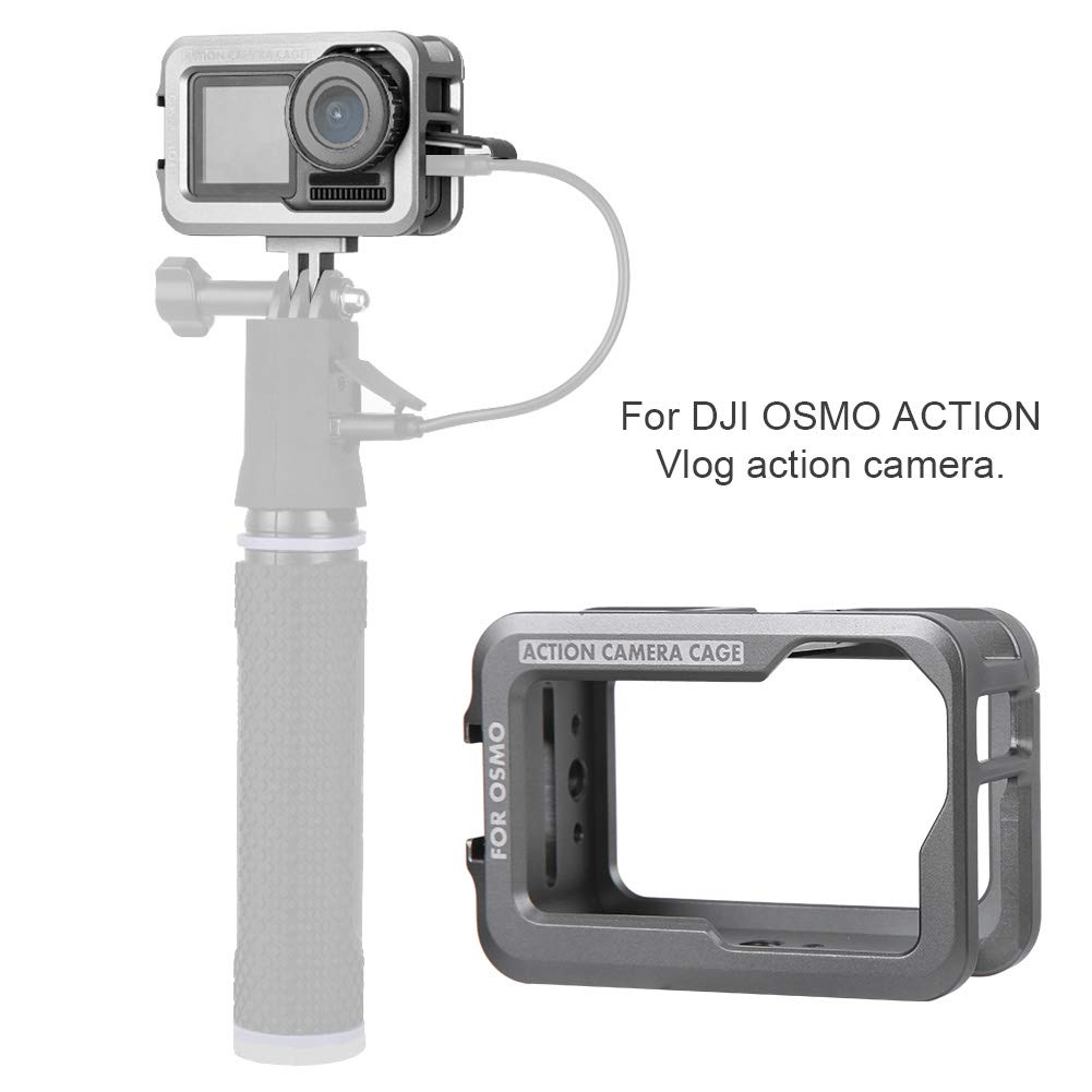 zhuolong Action Camera Protective Cage Vlog Extension Frame for DJI Osmo Action