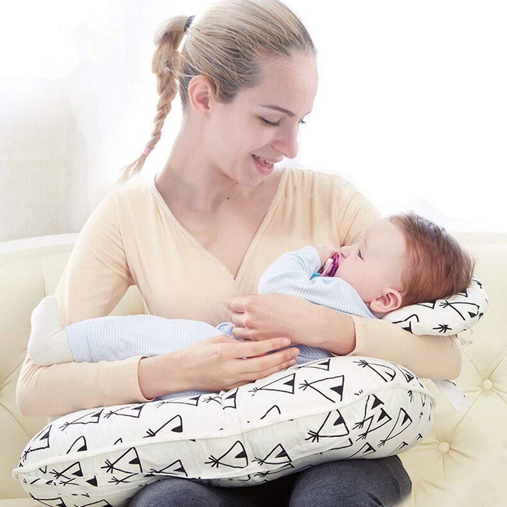WANNISHA Nursing Pillow for Breastfeeding Newborns - Comes with a Headrest