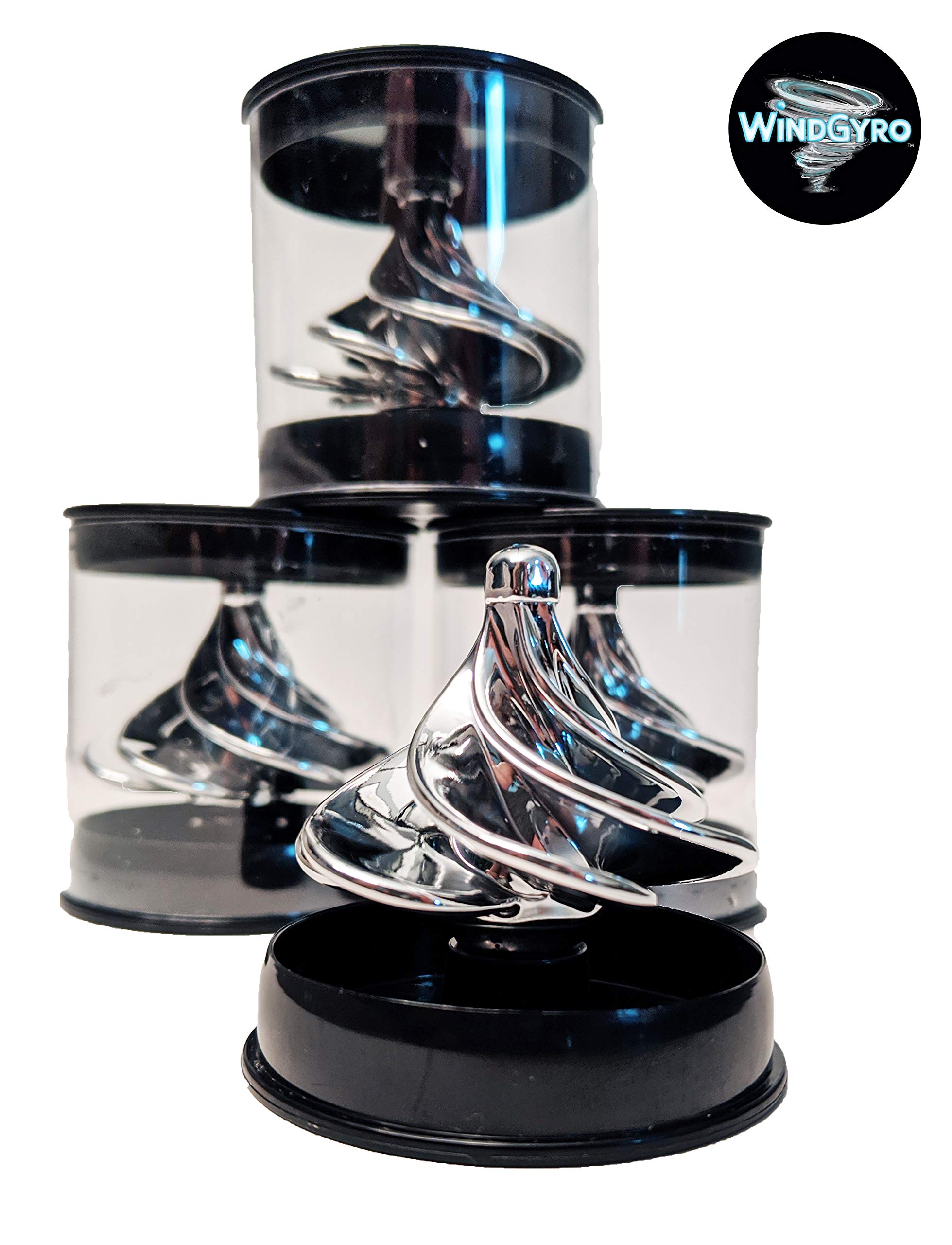 Universal Specialties The Original WindGyro Mini Wind Turbine Gyroscope Spinning Top Fidget Desk Toy