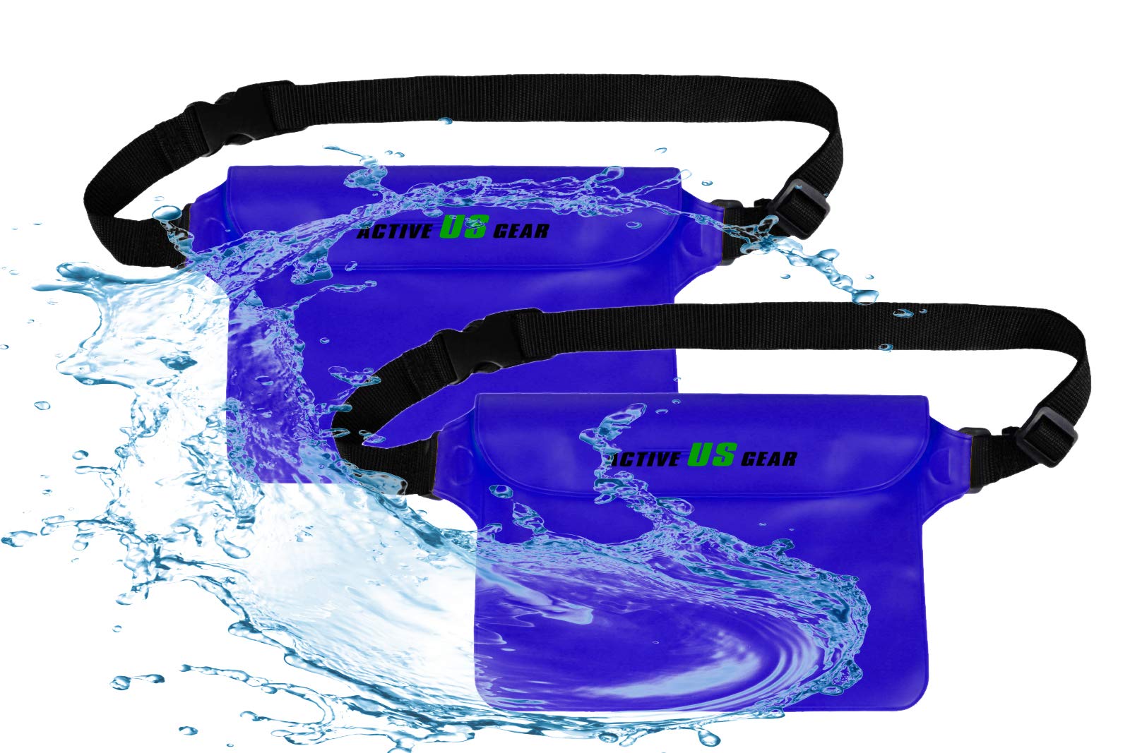 Waterproof Pouch with Waist Strap, Screen Touchable Dry Bag and Floating Phone Case for iPhone 11 Pro Max/XS Max/XR/X Galaxy S10/S9 Note 10/9 Google Pixel Up To 6.5" for Boating Fishing Kayaking Beach