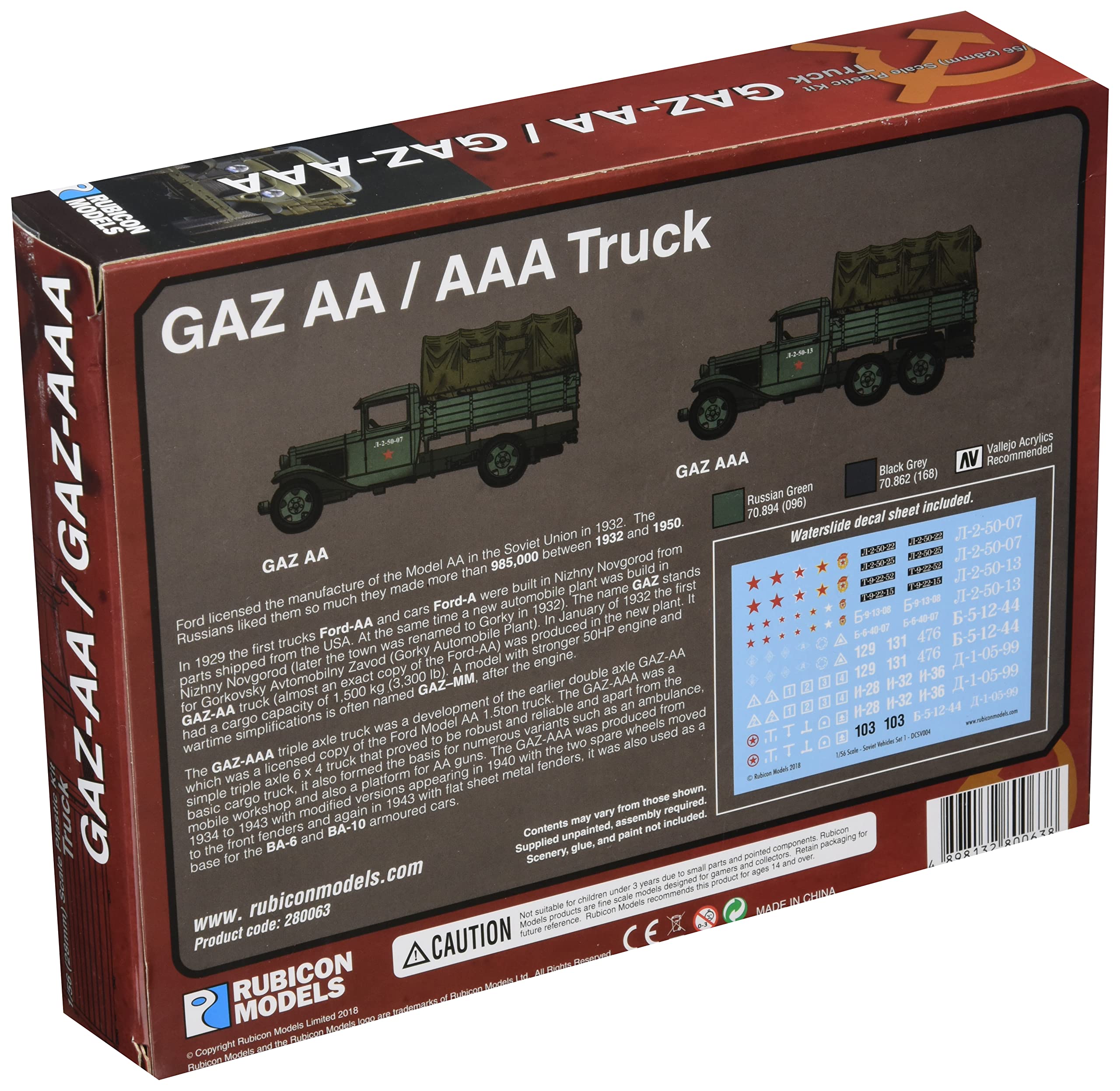 Rubicon Models GAZ-AA/GAZ-AAA Truck