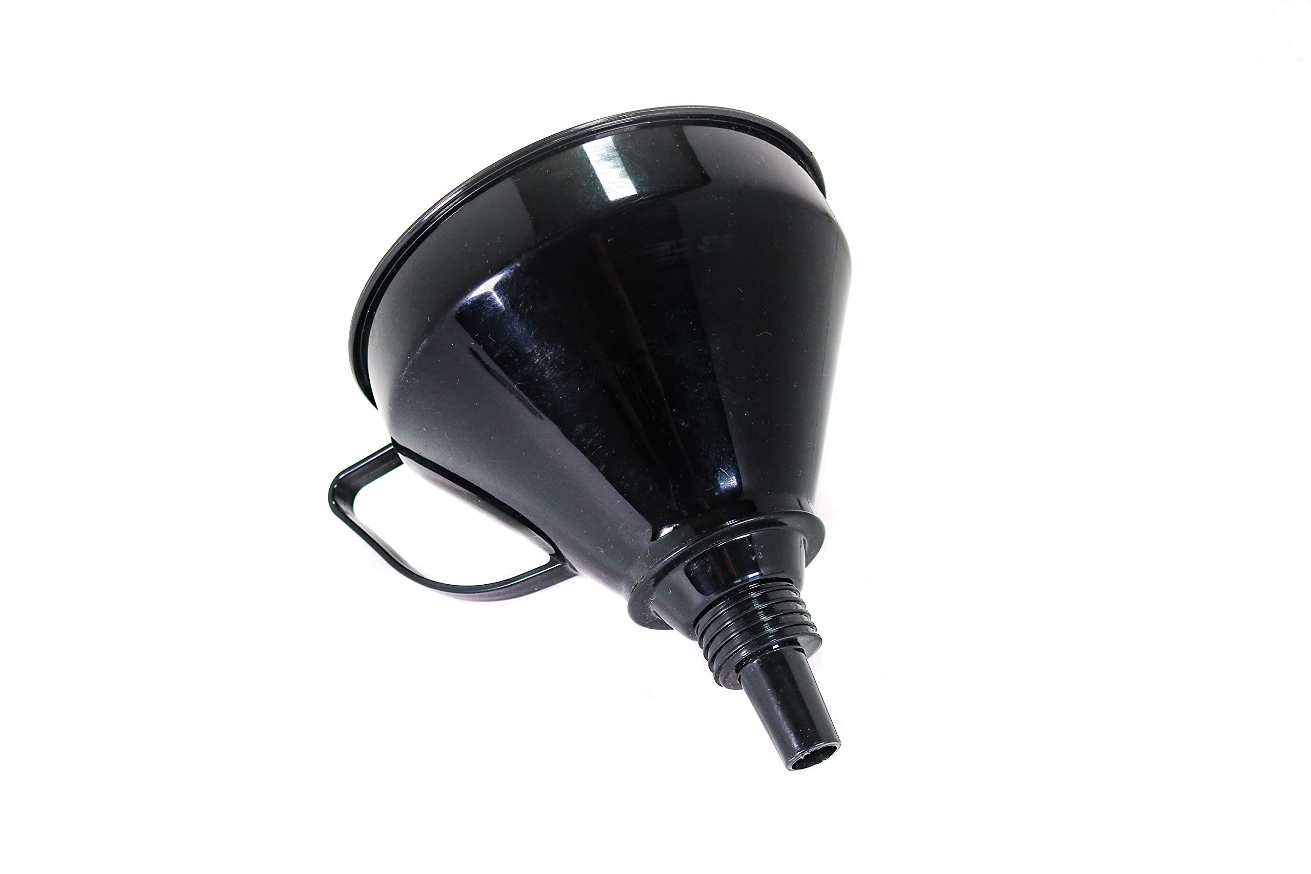 ValesaVales Right Angle Flexible Plastic Funnel Set Comes Complete with 2 Detachable Spout Attachments and Filter for Automotive Oil and Household Uses