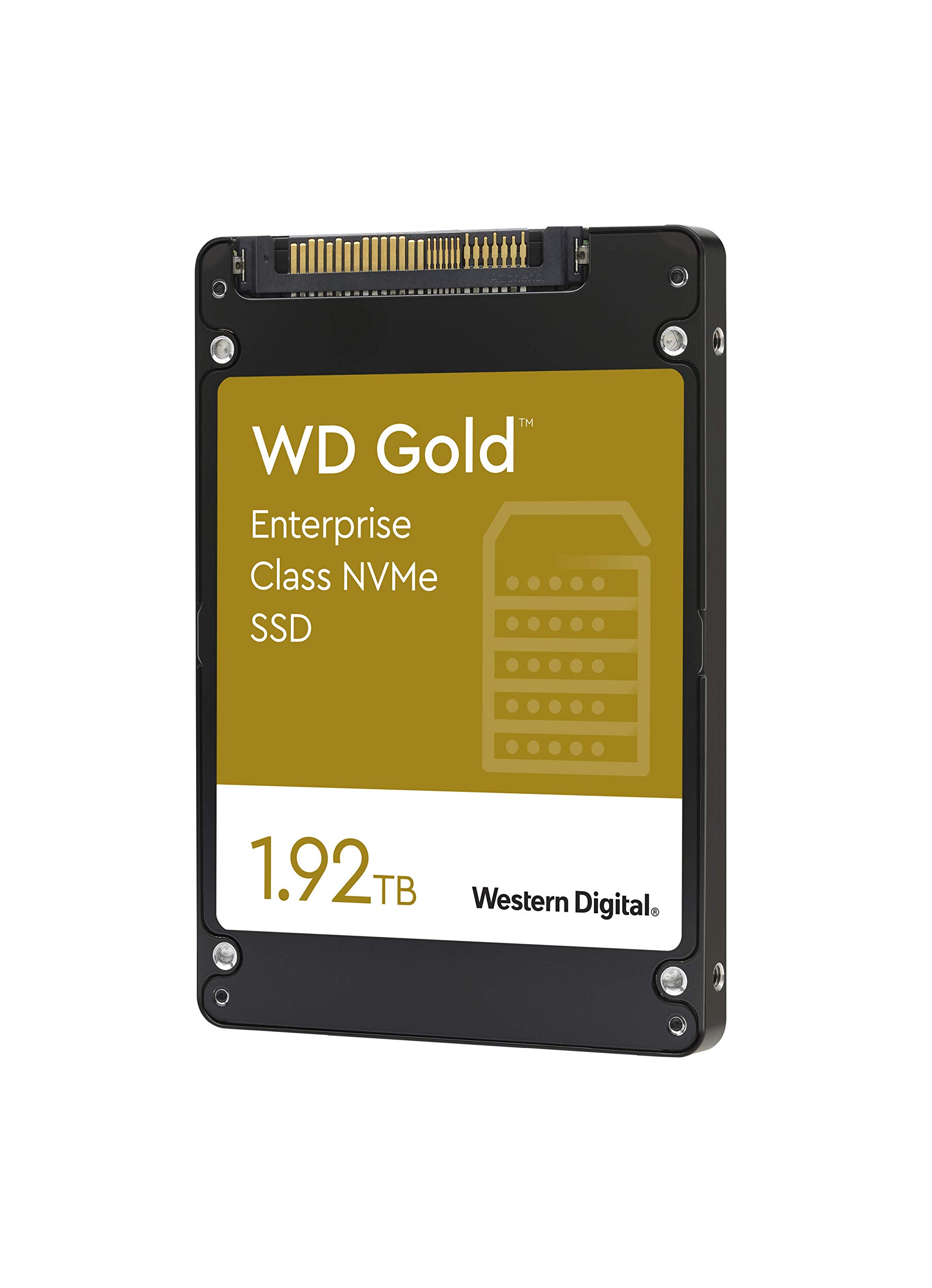 Western Digital 1.92TB WD Gold SN600 Enterprise Class NVMe Internal SSD - U.2 PCIe, 2.5"/7mm - WDS192T1D0D