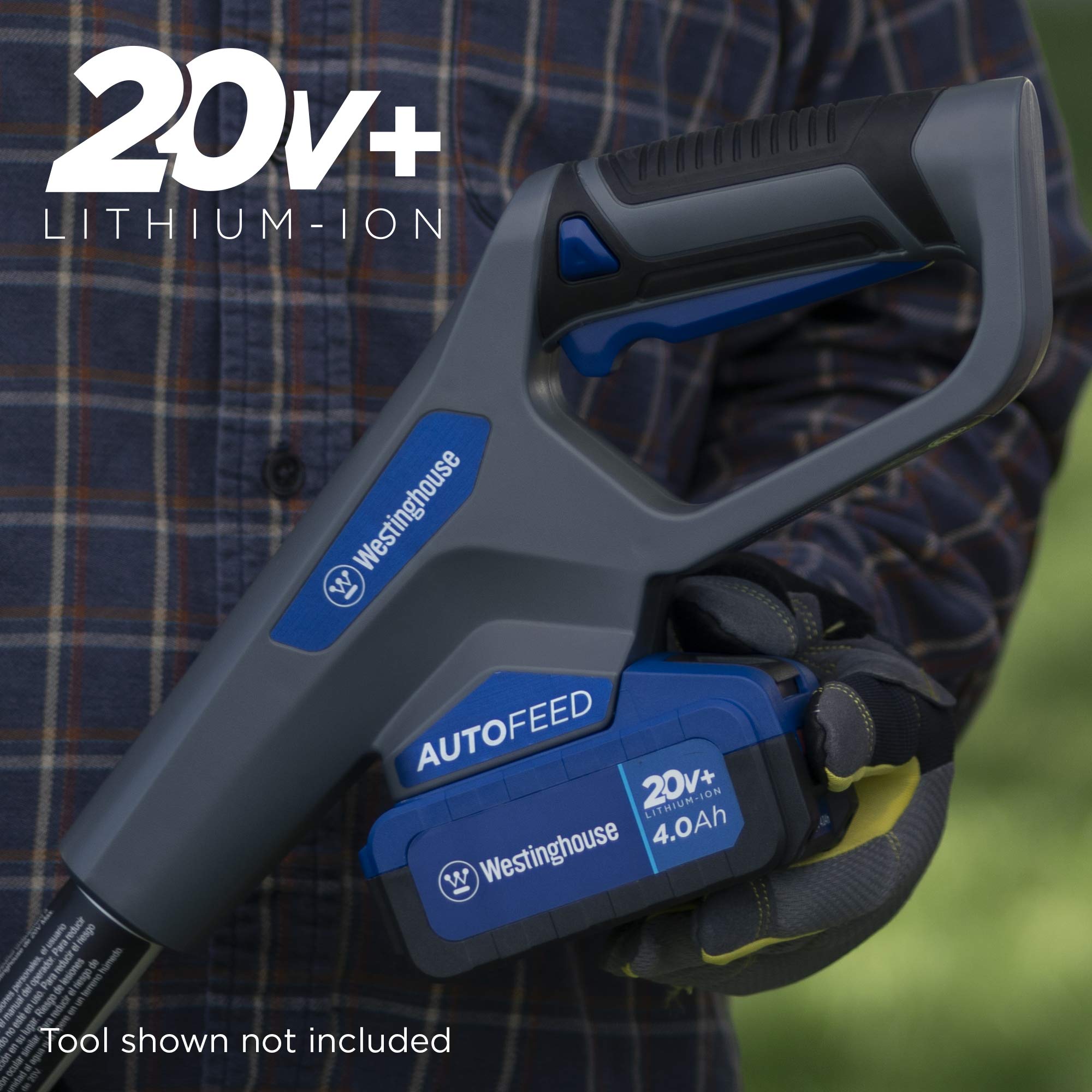 Westinghouse Outdoor Power Equipment 4.0 Ah Lithium-ion Battery for 20V+ Cordless Tools, Blue