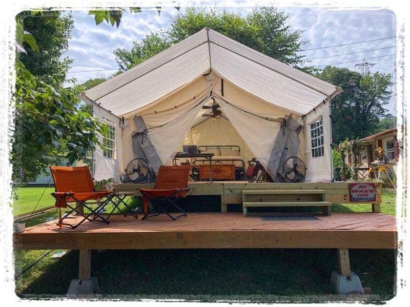 WHITEDUCK Alpha Wall Tent Porch for Hunting, Family Camping & Outdoor Activities (10'x12', Canvas)