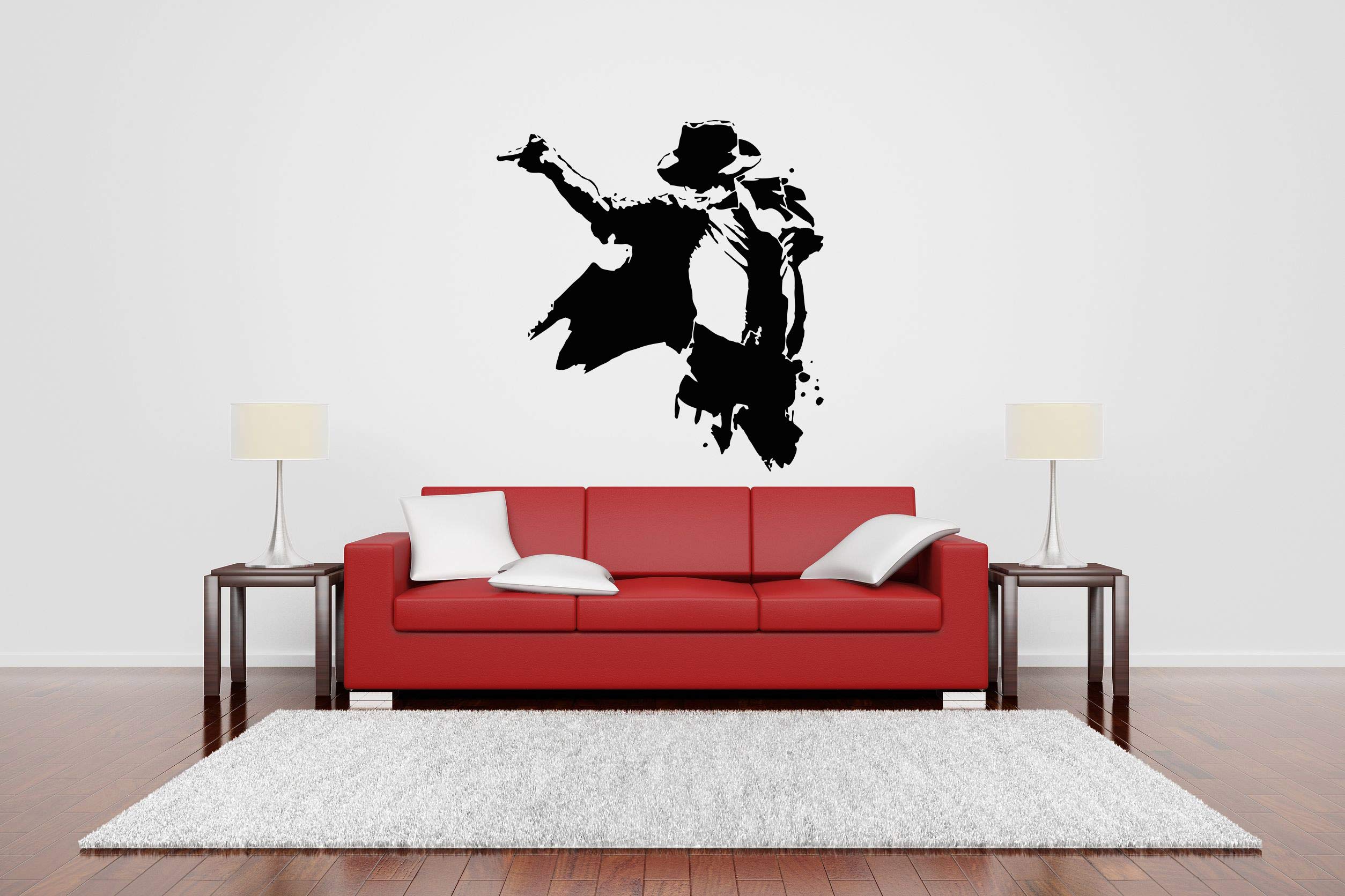 Vinyl Sticker Michael Jackson Silhouette Singer King Pop Super Star Music Musician Mural Decal Wall Art Decor SA3011