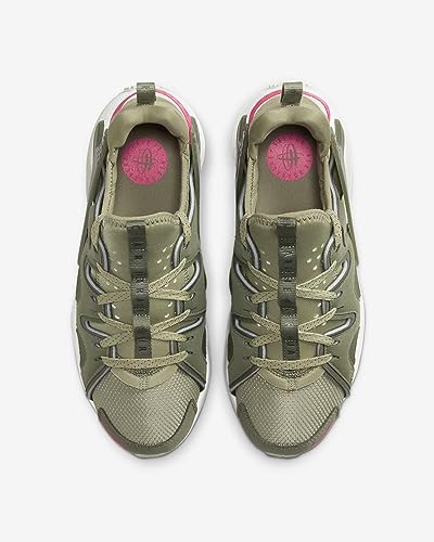 W AIR Huarache Craft - Size 7.5 US - Medium Olive/Hyper Pink