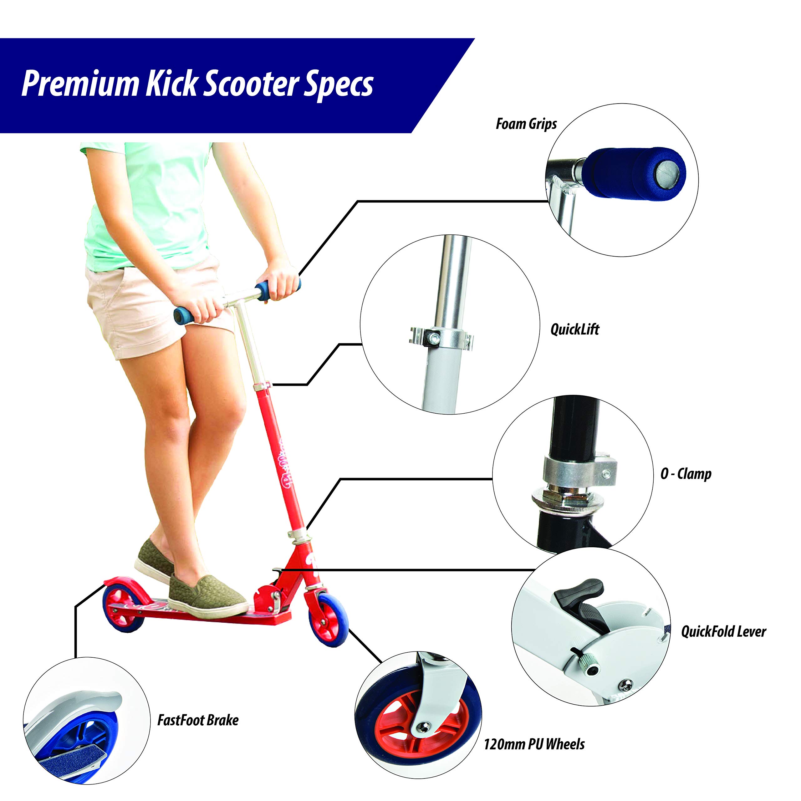 Walk-Onz St. Louis Cardinals MLB Folding Kick Scooter
