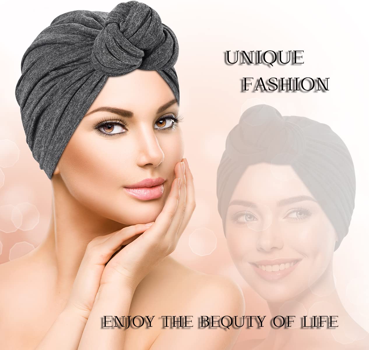Women's Beanie Turban Hats, Indian Hats Headscarves,