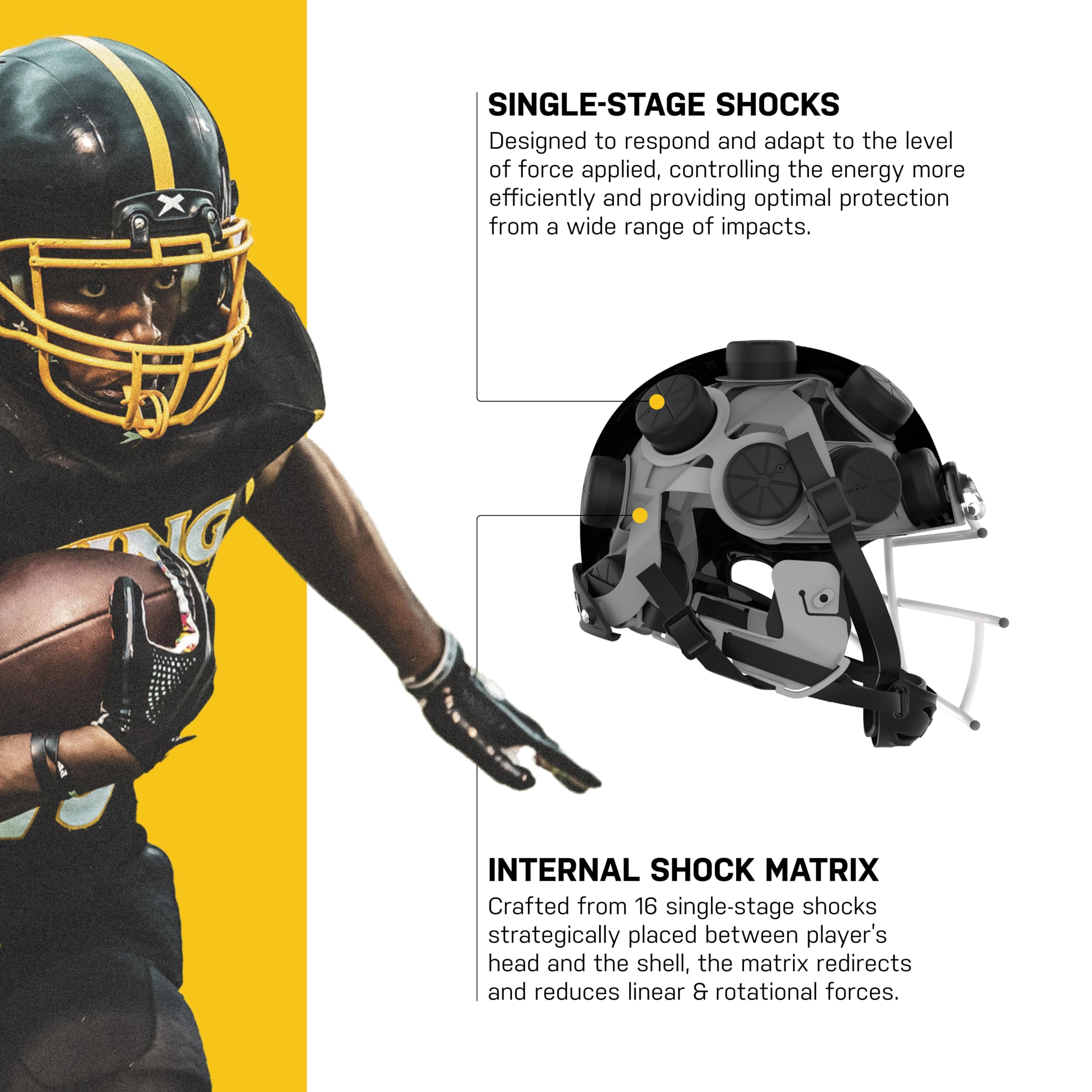 Xenith Youth X2E+ Matte Black Football Helmet w/Black XRS21X Facemask & Black Chinstrap - Medium