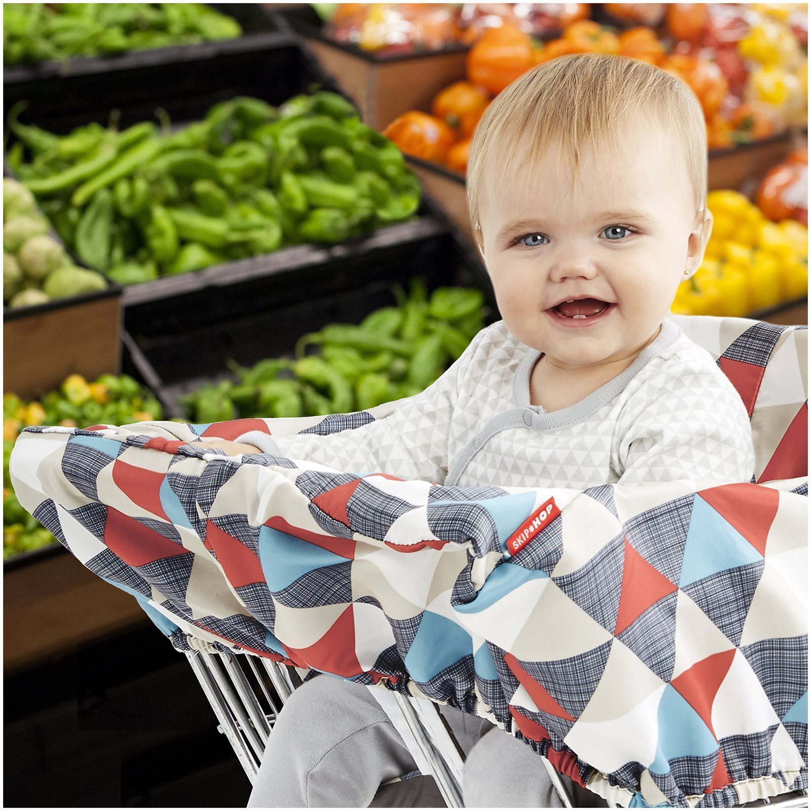 Skip Hop Shopping Cart Cover, Take Cover, Triangles