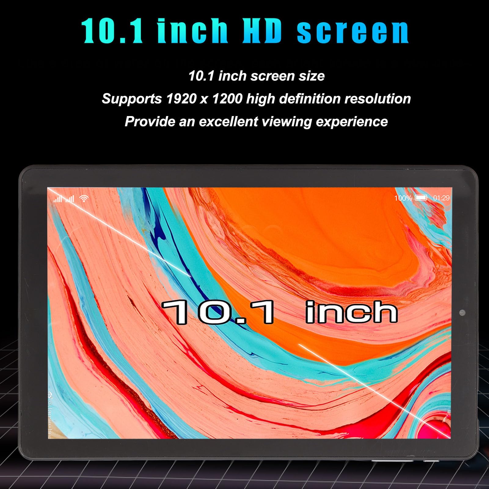 WiFi Tablet, 2 in 1 IPS Screen 10.1 Inch Digital Tablet for Learning for Entertainment (US Plug)