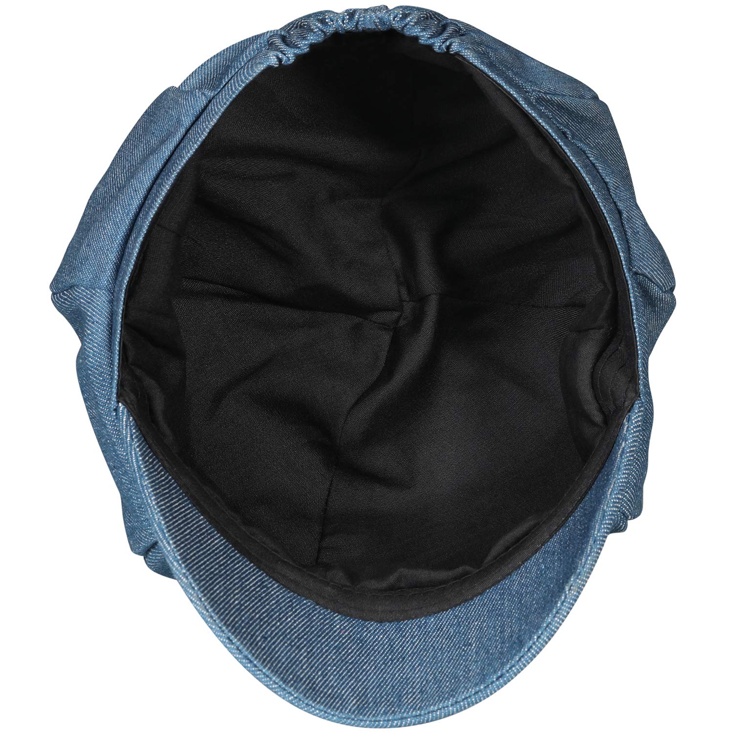WETOO Women Washed Denim Newsboy Cap Beret Cap Bakerboy Hat Paper Boy Hat
