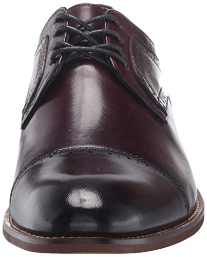Stacy Adams Men's Dickinson Cap Toe Oxford, Burgundy, 9.5 M US