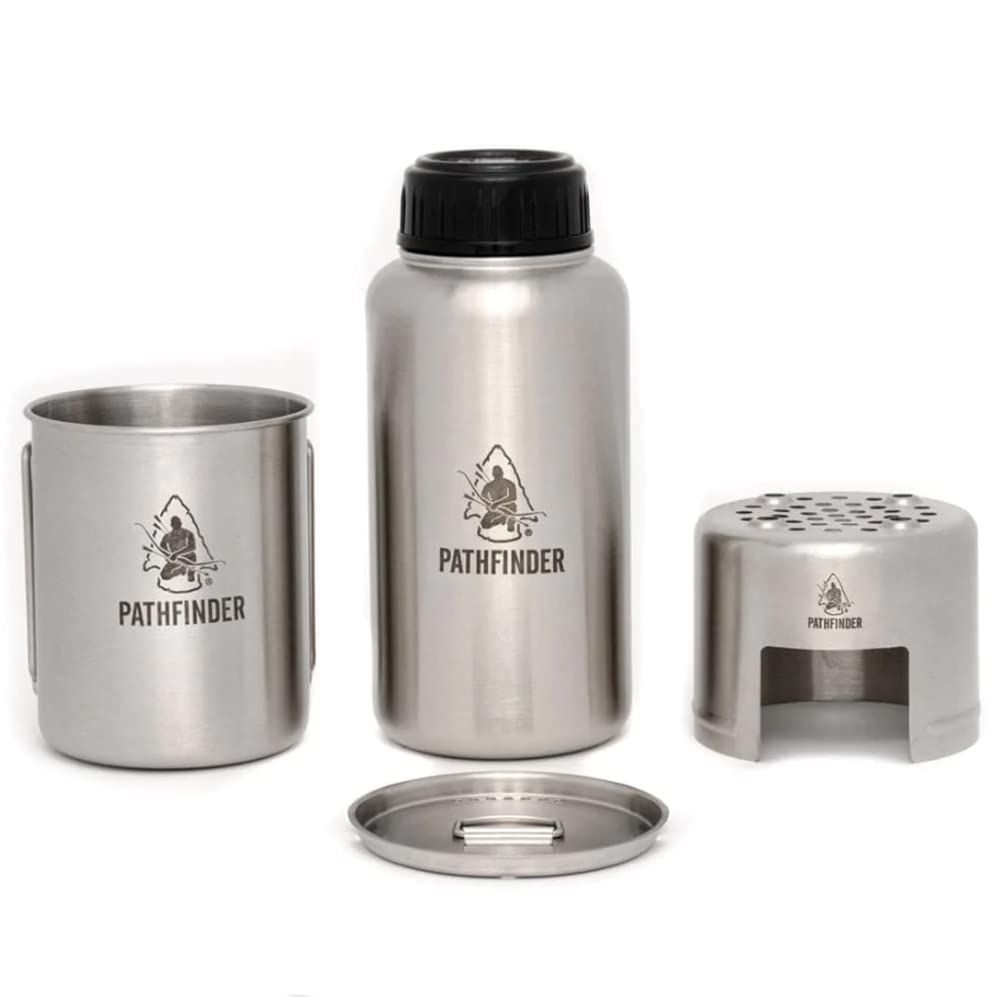 The Pathfinder School Stainless Steel Bottle Cooking Kit (Coyote Tan)