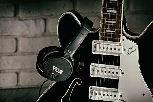 VOX VGH-AC30 Headphone with Built-in Guitar Amplifier, Direct Plug in Guitar, Perfect for Personal Practice, Battery Operated, Classic Vintage Sound
