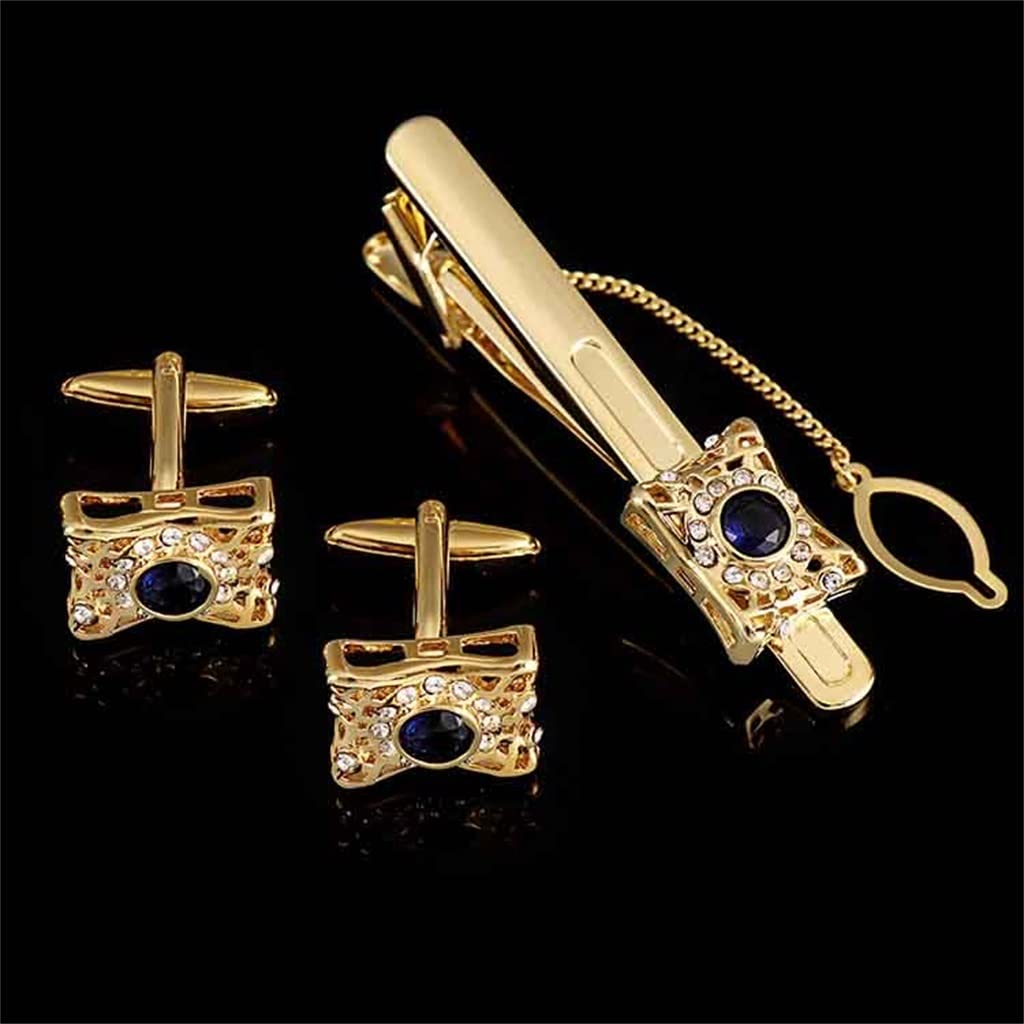 xiukou Cuff Stud Shirt Party Tie Clip Cufflinks Set Business Party Party Men's Pin (Color : A, Size A