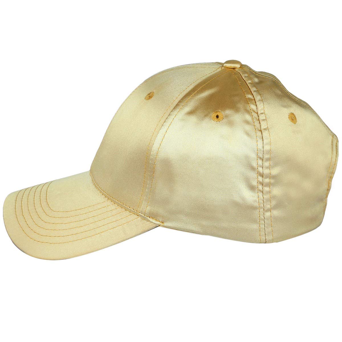 Samtree Men Women Baseball Cap, Classic Adjustable Plain Dad Hat Sun Protection Hat (Gold)