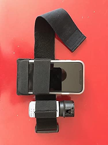 Runner Armband, Holds Pepper Spray and Cell Phone (Medium to Large arm, 16 inch Adjustable Length)
