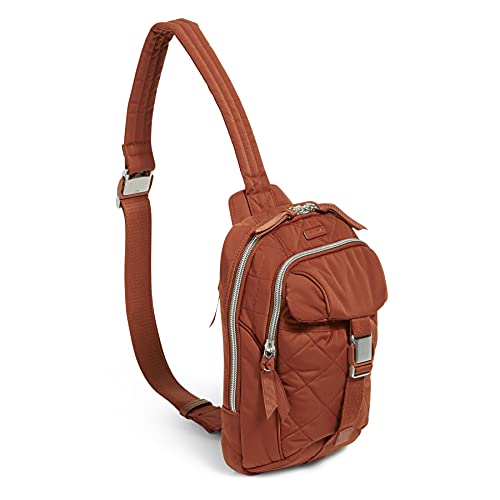 Vera Bradley Women's Performance Twill Utility Sling Backpack, Toasted Terracotta, One Size