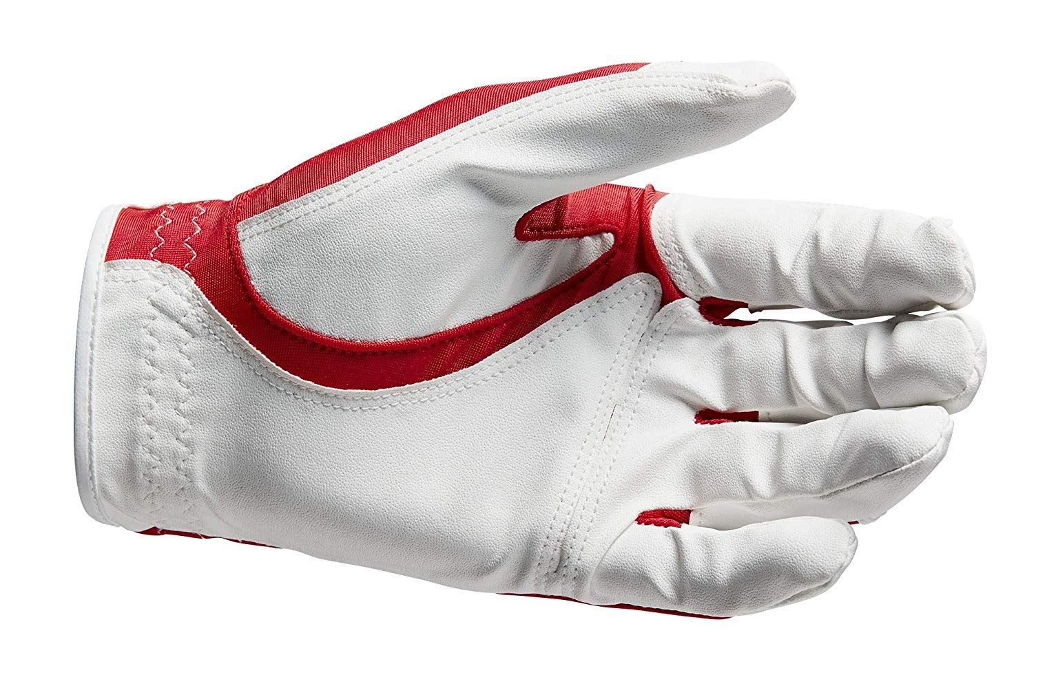 Wilson Staff Fit All Golf Glove, Red/White