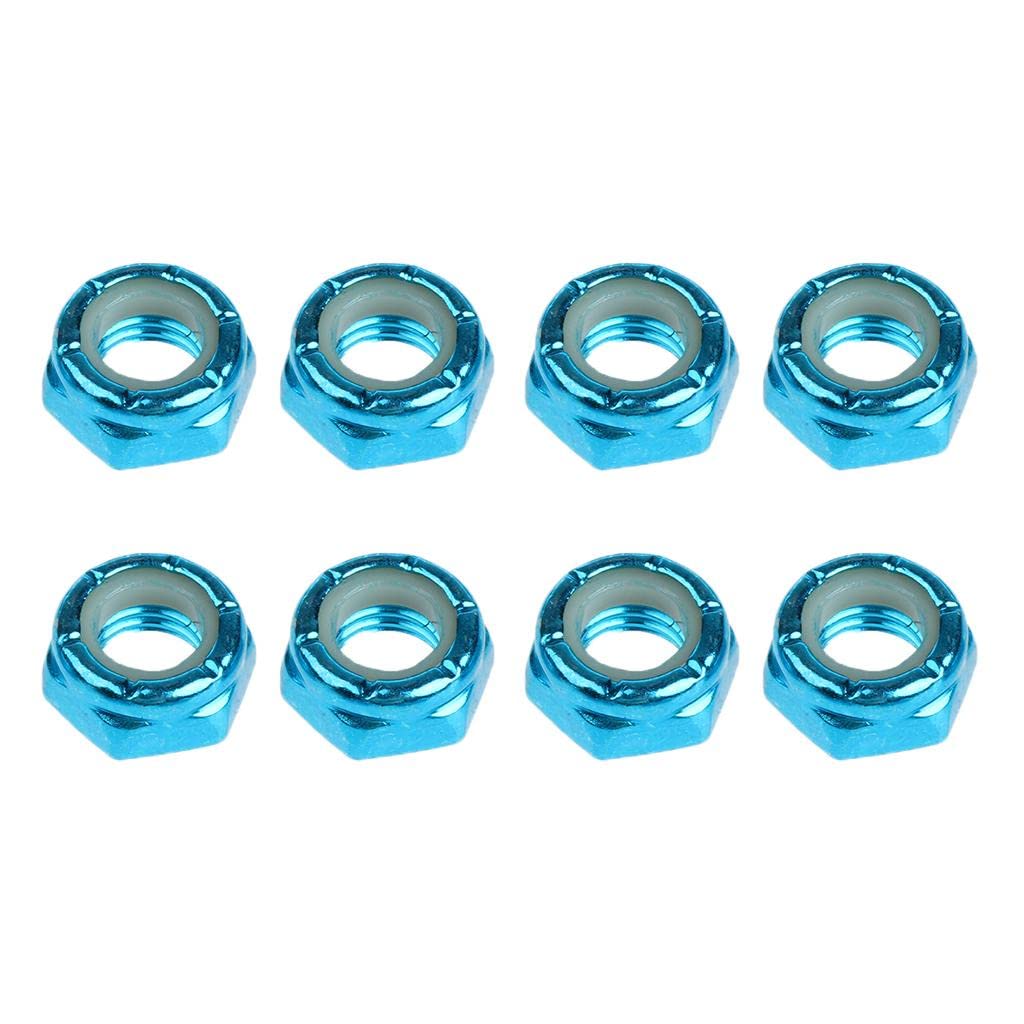 SM SunniMix Set Of 24 Skateboard Truck Wheel Axle Screw Nuts