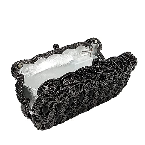 ZHUHW Crystal Women Evening Clutch Bag Hard Case Wedding Party Handbags Purses Metal Clutches